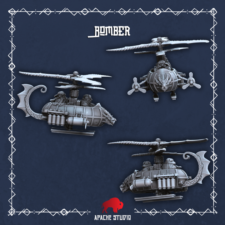 3D Printable Forgeborn Clan: Bomber (dwarf unit) by Apache-Studio