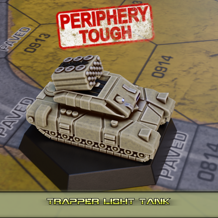 3D Printable Periphery Tough: Trapper Light Tank by tinnut