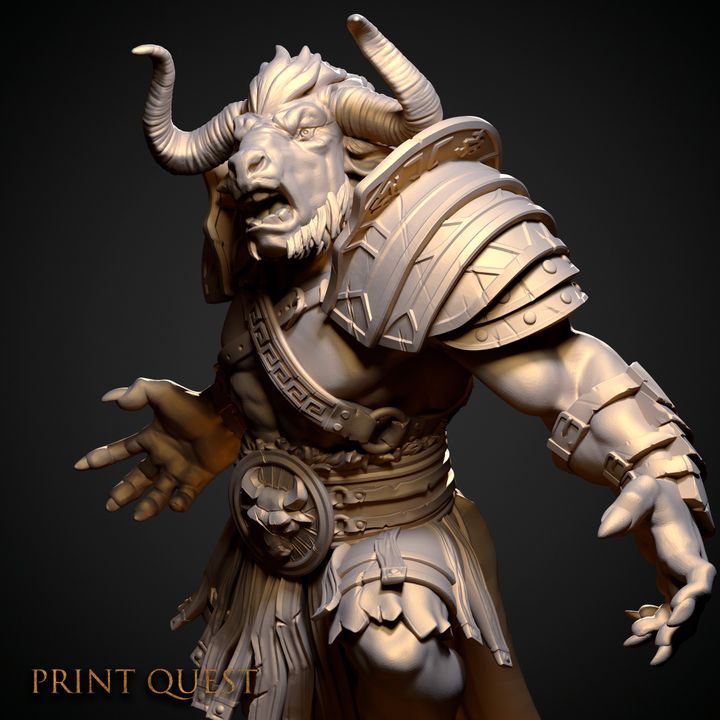 3D Printable Minotaur №3 by Print Quest