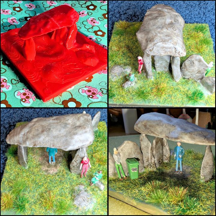 3D Printable Pentre Ifan Neolithic Burial Chamber by Andrew Thomas