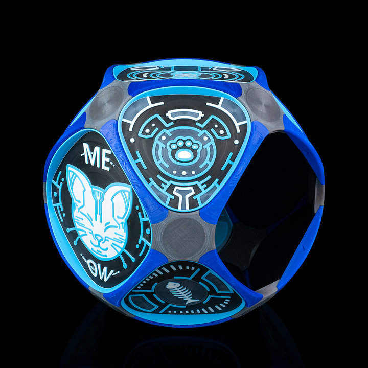 3D Printable Cyber Pattern Pet House by Stlflix