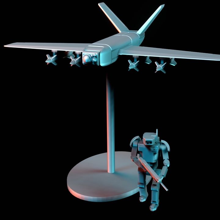 3D Printable Robot Legion Drone - Free File by Culverin Models