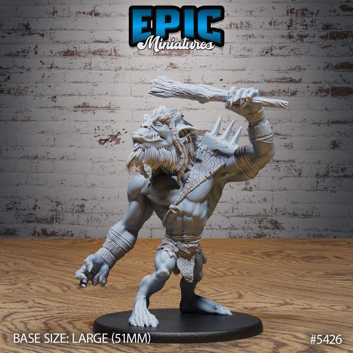 3D Printable Longneck Troll Victory / Green Skinned Giant / Male Ogre ...