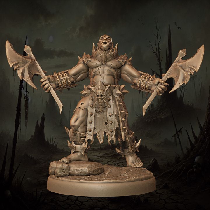 3D Printable Orc Berserker - 10 poses & 1 mounted - Army of Darkness ...