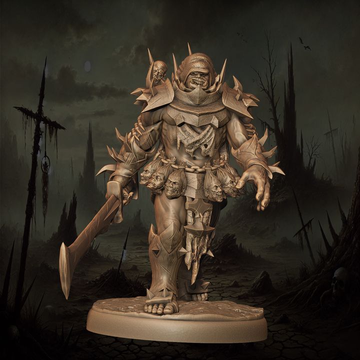 3D Printable Orc Bloodmaster - 10 poses & 1 mounted - Army of Darkness ...