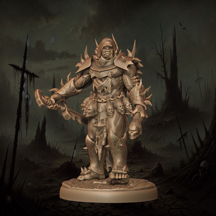3D Printable Orc Bloodmaster - 10 poses & 1 mounted - Army of Darkness ...
