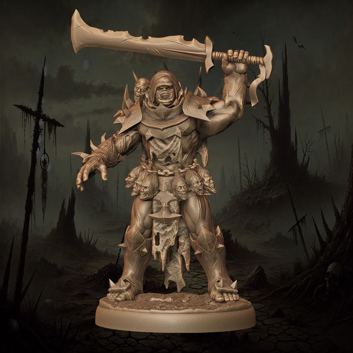 3D Printable Orc Bloodmaster - 10 poses & 1 mounted - Army of Darkness ...