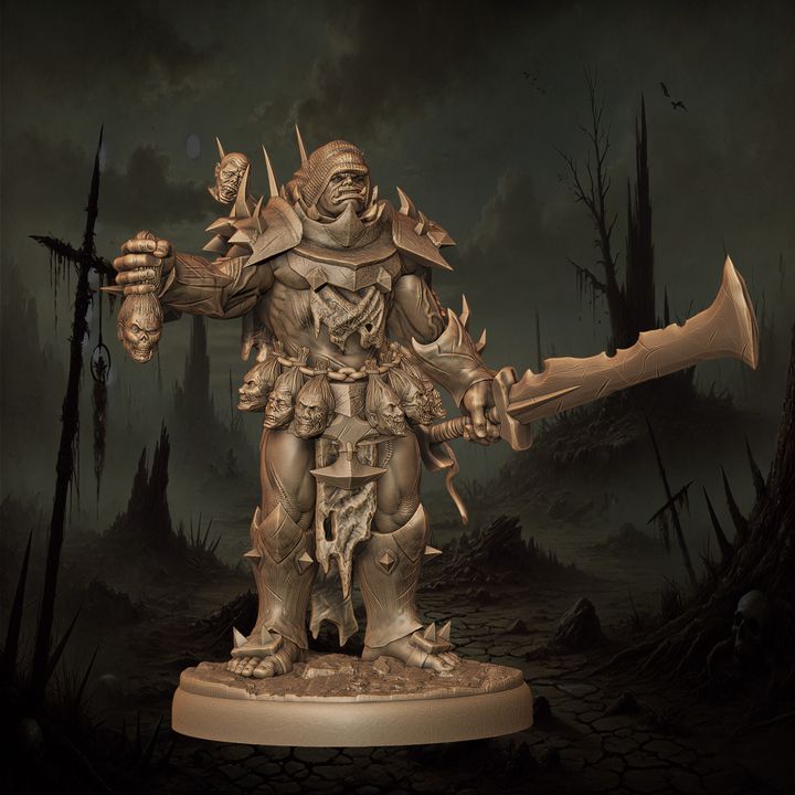 3D Printable Orc Bloodmaster - 10 poses & 1 mounted - Army of Darkness ...