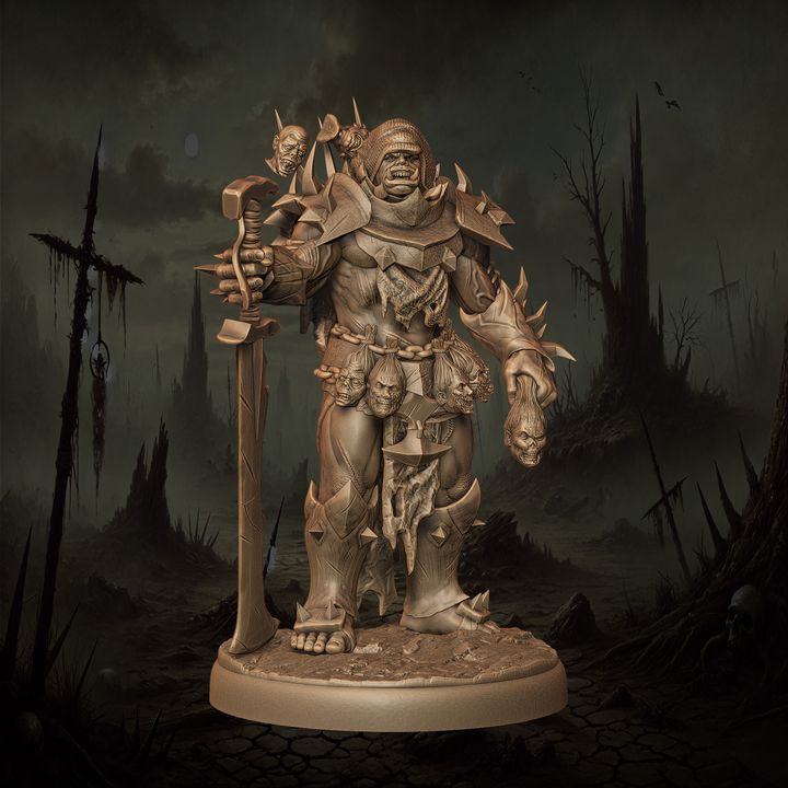 3D Printable Orc Bloodmaster - 10 poses & 1 mounted - Army of Darkness ...