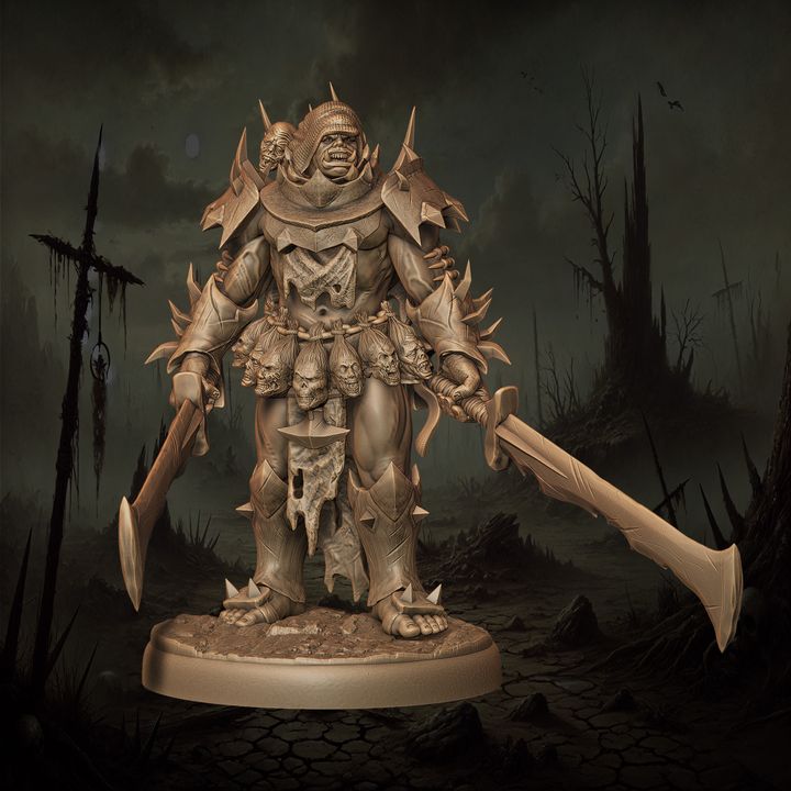 3D Printable Orc Bloodmaster - 10 poses & 1 mounted - Army of Darkness ...