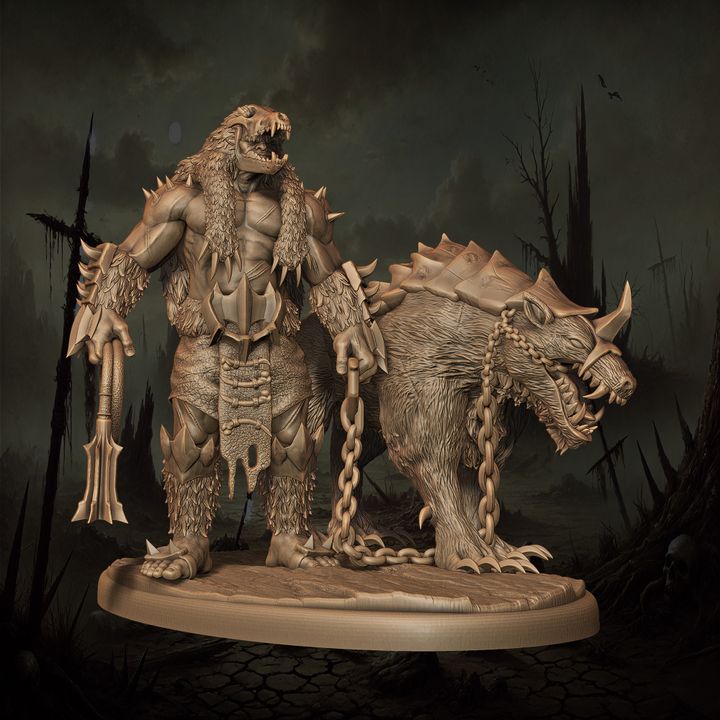 3D Printable Orc Houndmaster - 10 poses - Army of Darkness: Orcs by ...