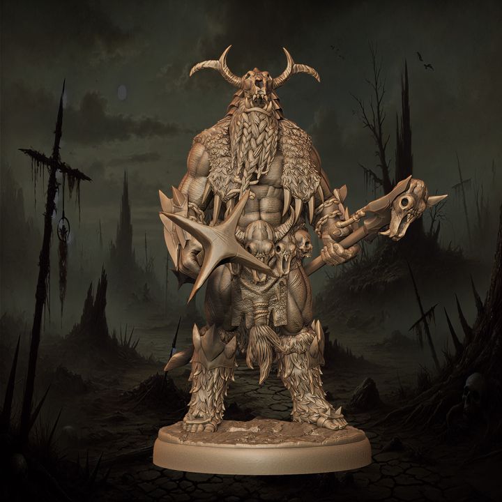 3D Printable Orc Shaman - 11 poses & 1 mounted - Army of Darkness: Orcs ...