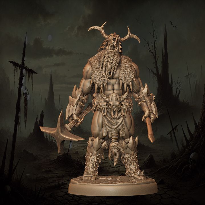 3D Printable Orc Shaman - 11 poses & 1 mounted - Army of Darkness: Orcs ...