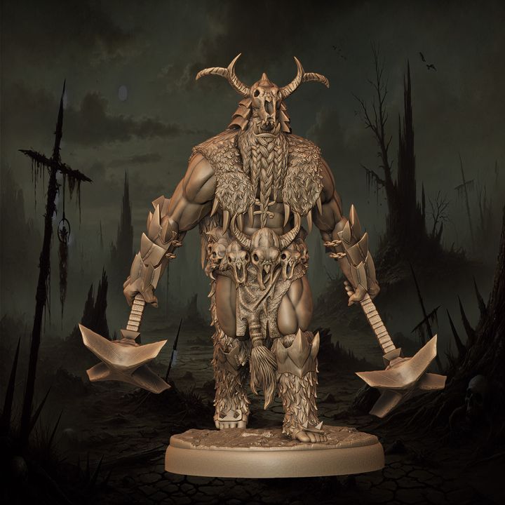 3D Printable Orc Shaman - 11 poses & 1 mounted - Army of Darkness: Orcs ...