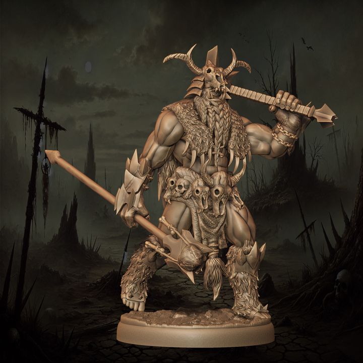 3D Printable Orc Shaman - 11 poses & 1 mounted - Army of Darkness: Orcs ...