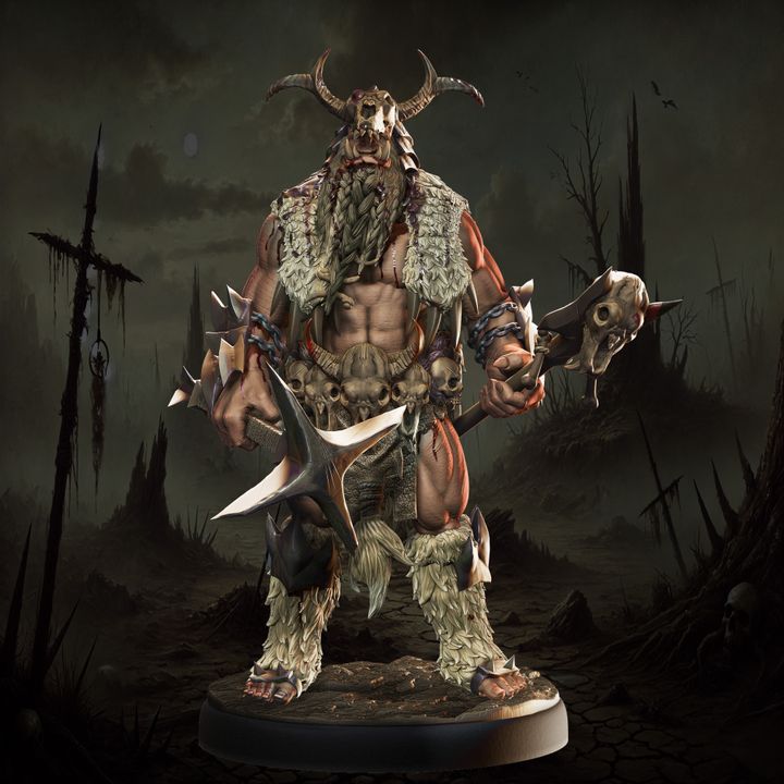 3D Printable Orc Shaman - 11 poses & 1 mounted - Army of Darkness: Orcs ...