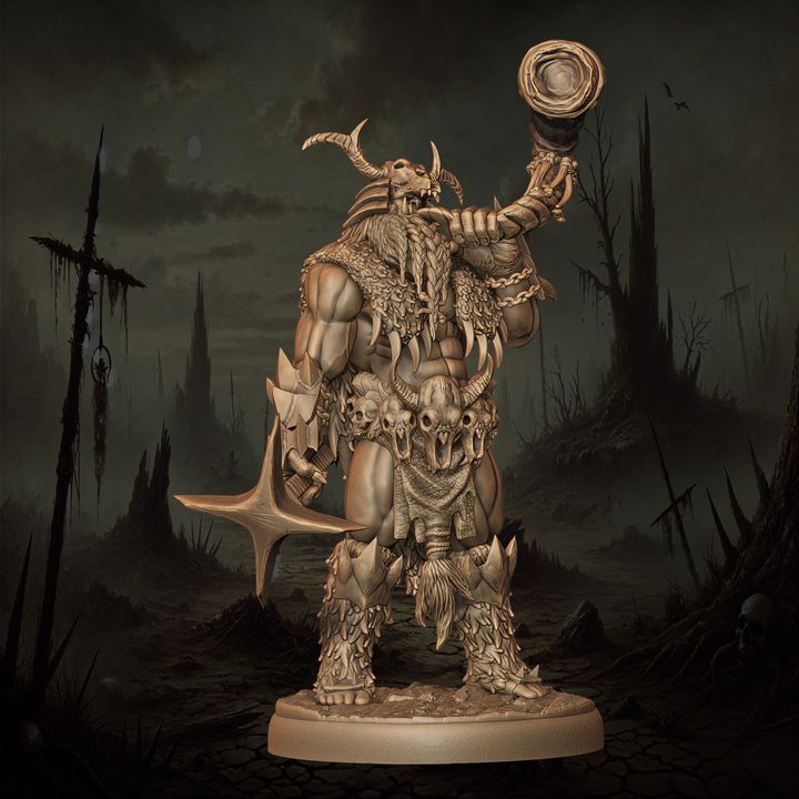 3D Printable Command Groups - 9 Variations - Army of Darkness: Orcs by Monolith Arts