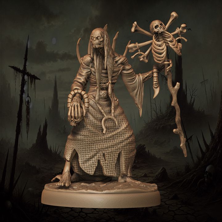 3D Printable Orc Warlock - 10 poses & 1 mounted - Army of Darkness ...