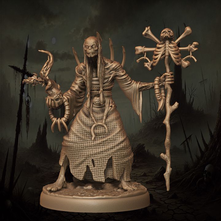 3D Printable Orc Warlock - 10 poses & 1 mounted - Army of Darkness ...