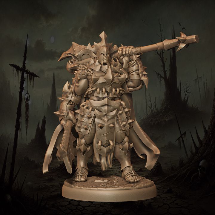 3D Printable Orc Warlord - 10 poses & 1 mounted - Army of Darkness ...