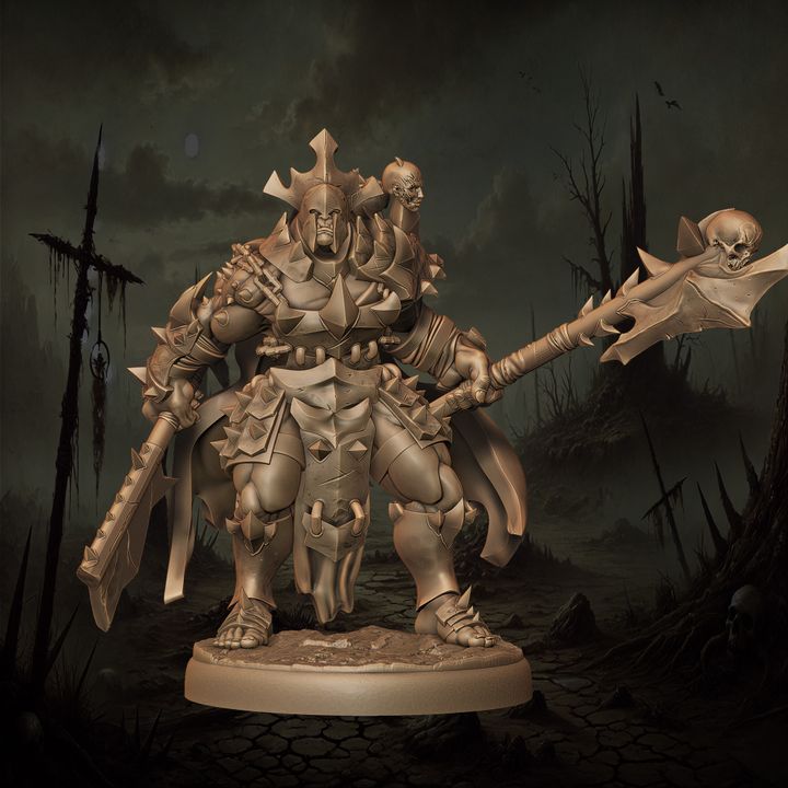 3D Printable Orc Warlord - 10 poses & 1 mounted - Army of Darkness ...