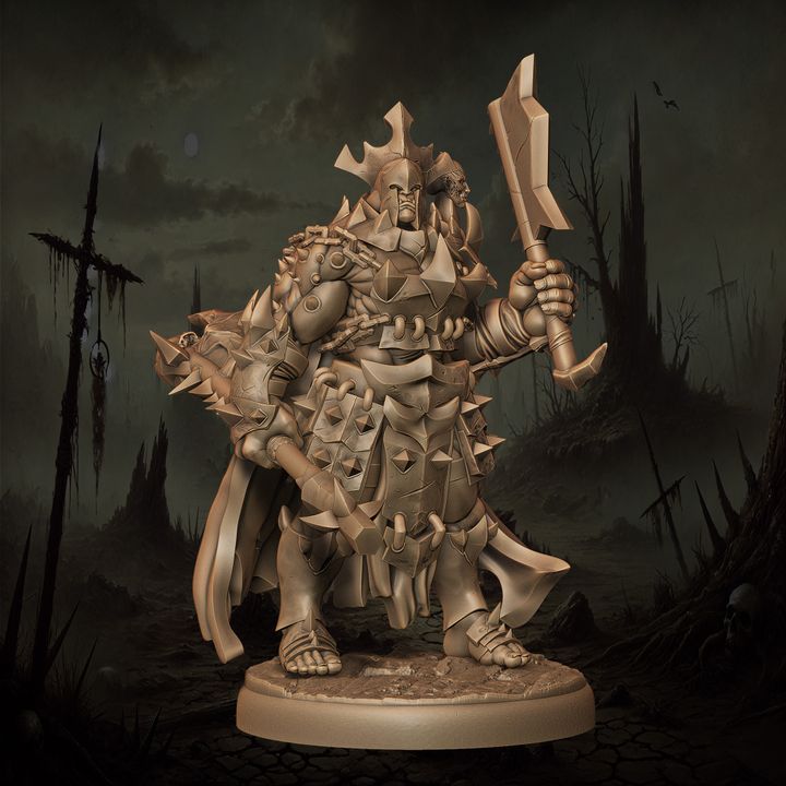 3D Printable Orc Warlord - 10 poses & 1 mounted - Army of Darkness ...