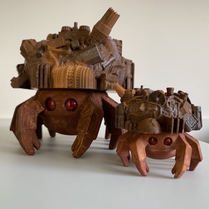 3D Printable Scrap Spiders by Kathy Millatt Modelling