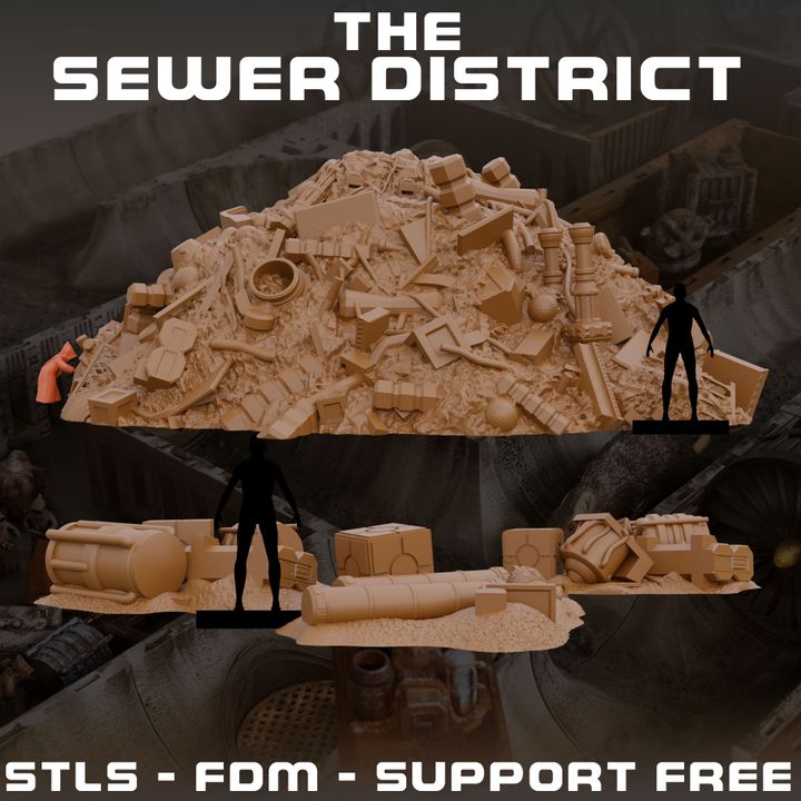 3D Printable Junk Piles by Kathy Millatt Modelling