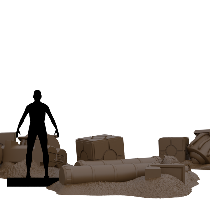 3D Printable Junk Piles by Kathy Millatt Modelling