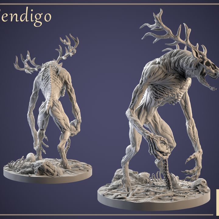 3D Printable Wendigo - Pre supported by jikka3D