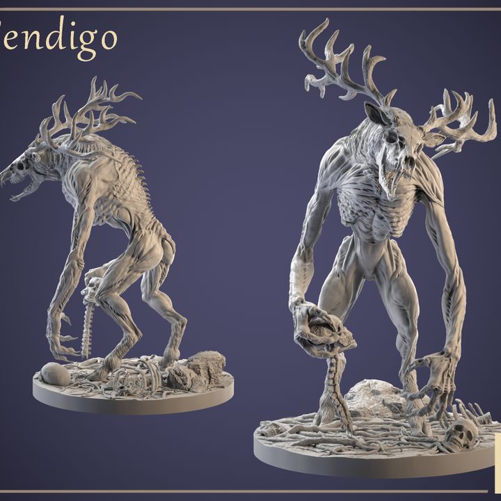 3D Printable Wendigo - Pre supported by jikka3D