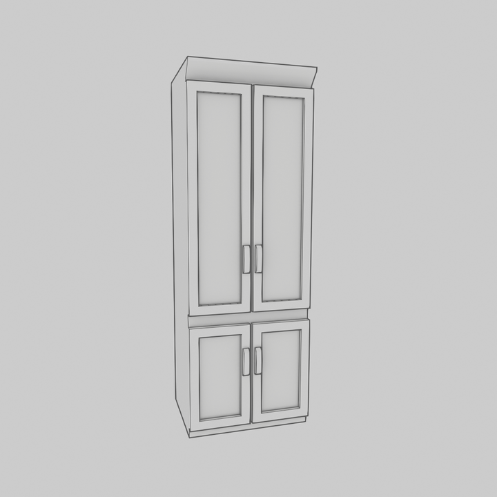 3D Printable Sims-style kitchen cabinets by Clay D
