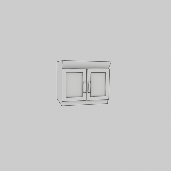 3D Printable Sims-style kitchen cabinets by Clay D