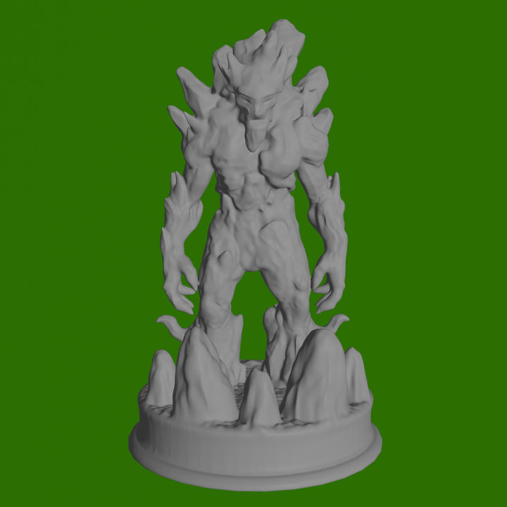 3D Printable Stone Demon 5e - With stat block - Unsupported by Sl33PYbeast