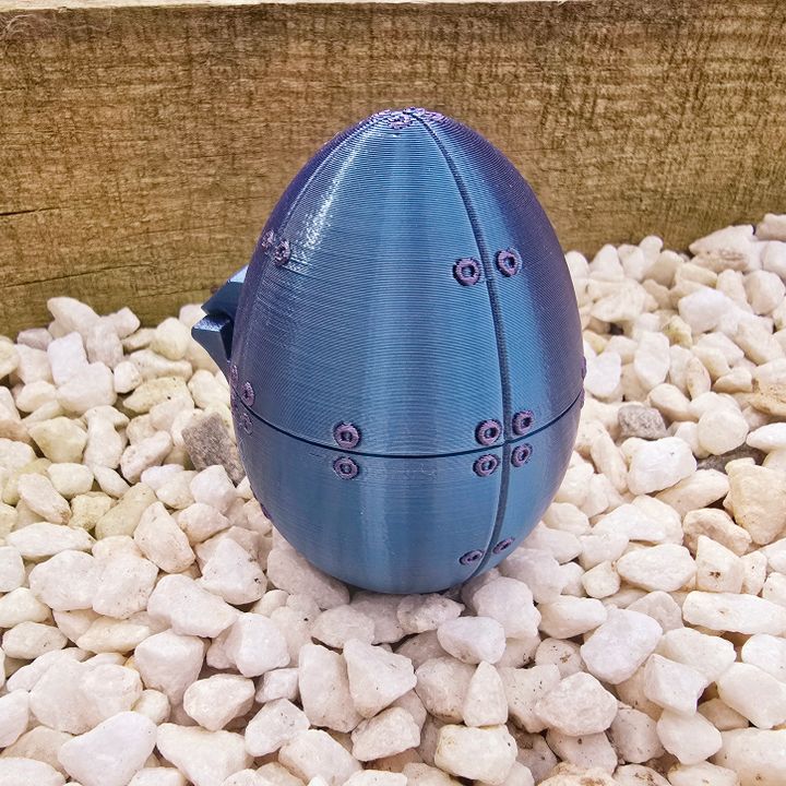 3D Printable Happy Easter Egg Container Collection by Fillifuu