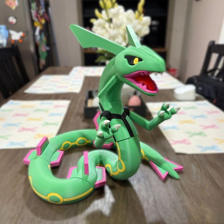 3D Printable Rayquaza By Colors by Aslan