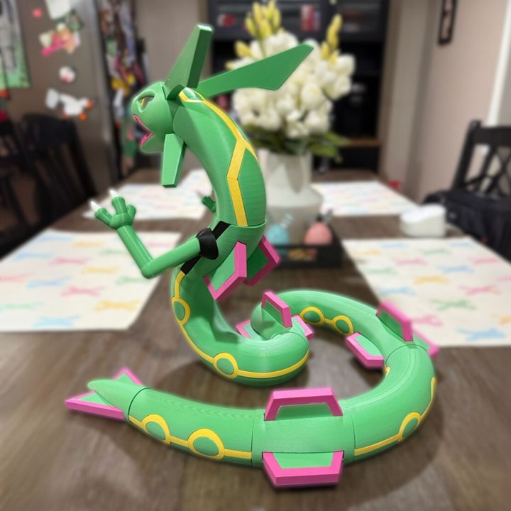 3D Printable Rayquaza By Colors by Aslan
