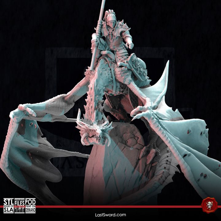 3D Printable Vaelkar The Oathbound and Xalvethis by LastSword Miniatures