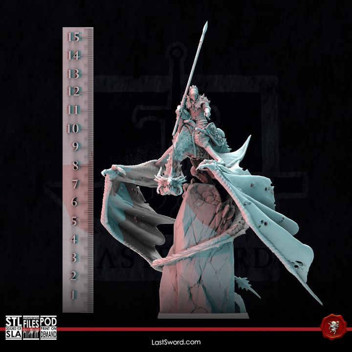 3D Printable Vaelkar The Oathbound and Xalvethis by LastSword Miniatures