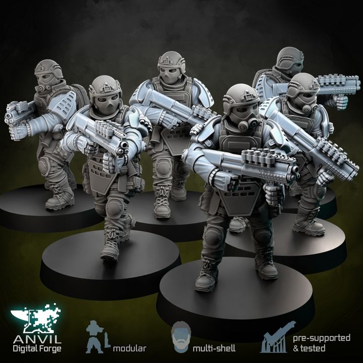 3D Printable Modern Special Forces Heavies Booster Pack - Modular ...