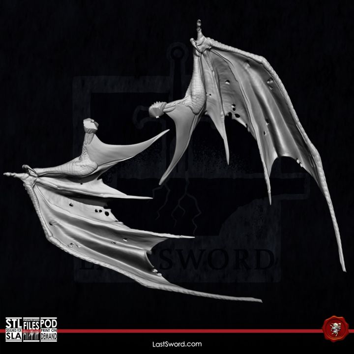 3D Printable Xalvethis, Exiled Wild Dragon by LastSword Miniatures