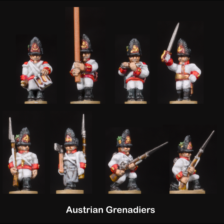 3D Printable 6-15mm Austrian Line Infantry (Fusiliers & Grenadiers ...