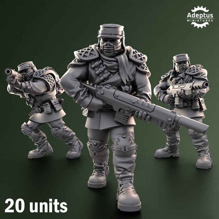 3D Printable Infantry Bundle. Sunscorch Regiment. Imperial Guard by ...