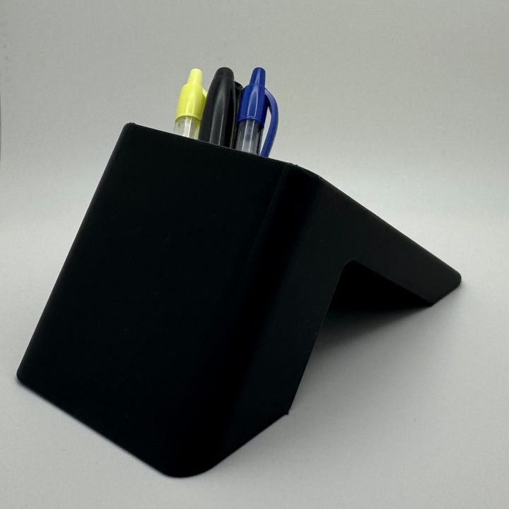 3D Printable Tilted Pen & Sticky Note Holder - designx-lab.com by ...