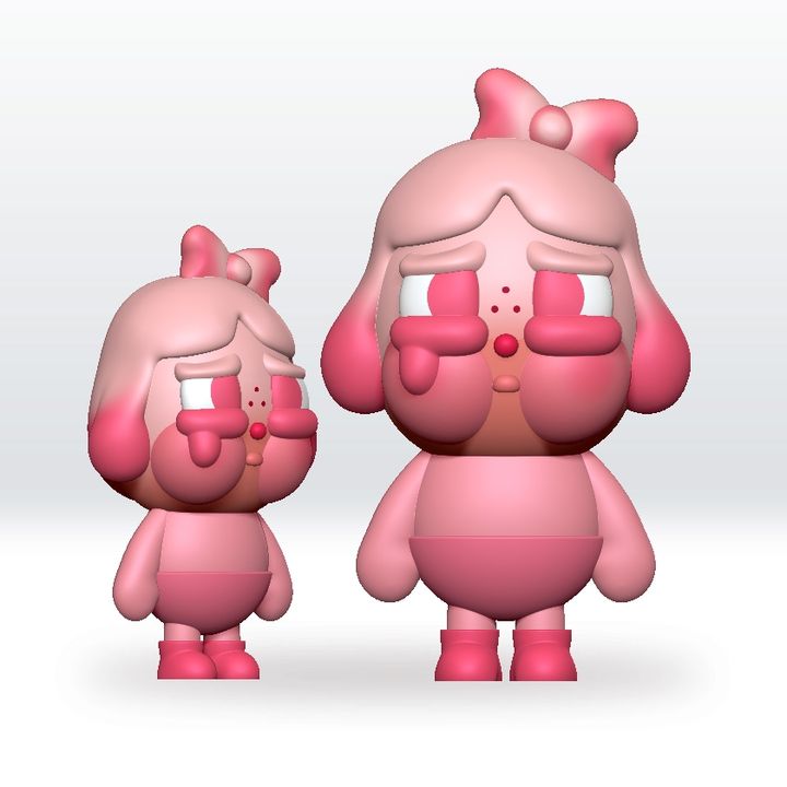 3D Printable Heartless girl STL file Crybaby Crying Again Series STL ...