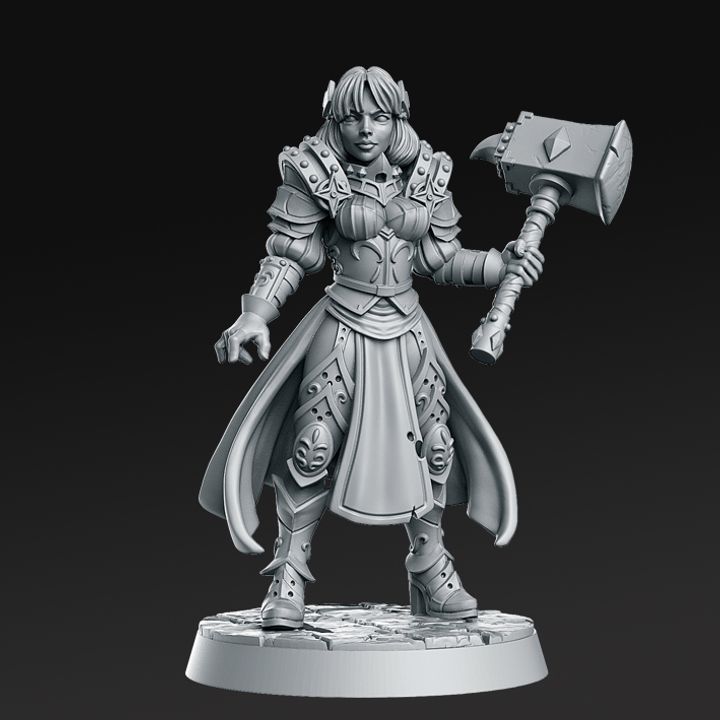 3D Printable PRE-SUPPORTED Order of the Iron Lily - 32mm - DnD by RN ...