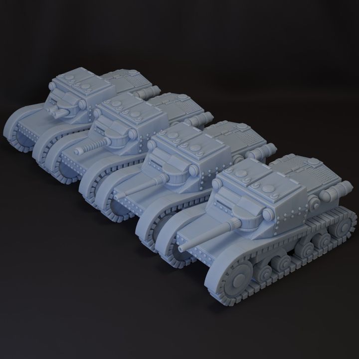 3D Printable Italian Tankettes by The Cackling Kobold Company