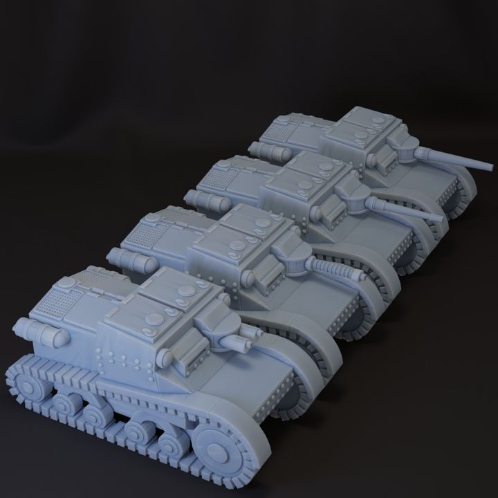 3D Printable Italian Tankettes by The Cackling Kobold Company