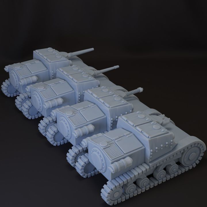 3D Printable Italian Tankettes by The Cackling Kobold Company
