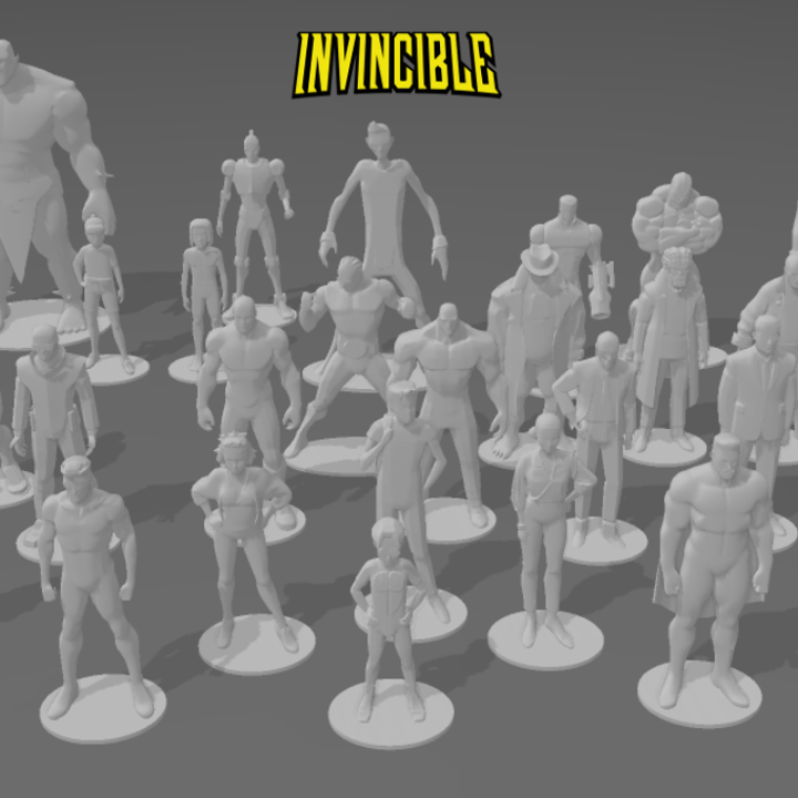 3D Printable Miniaturas - Invincible by ocram3000